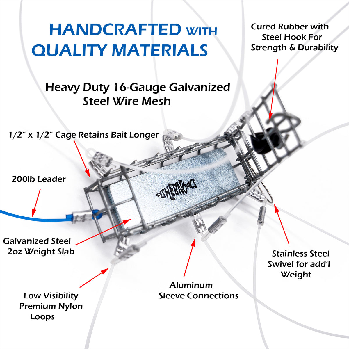 Handcrafted Crab Snare Trap - AERO – Fishernomics