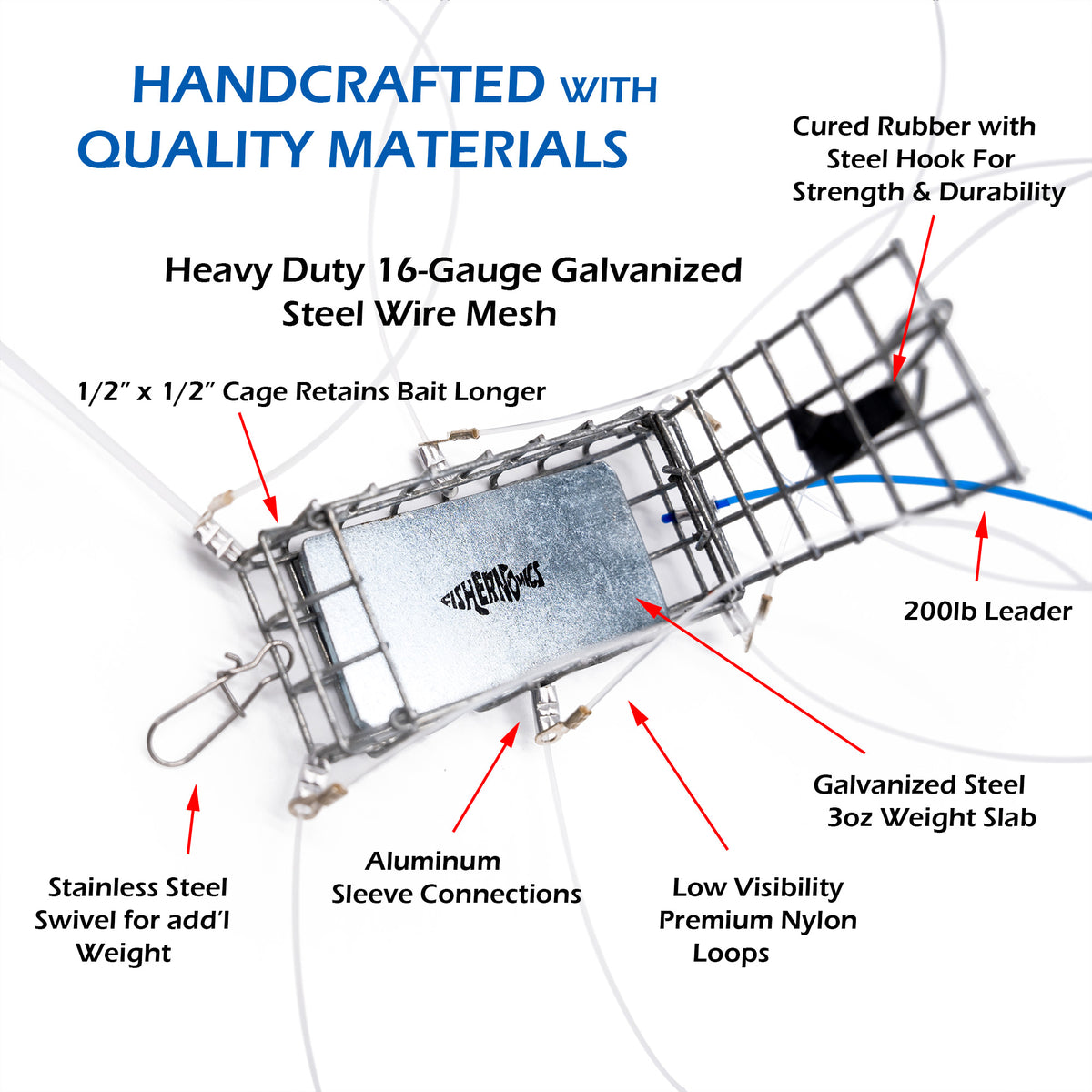 Handcrafted Crab Snare Trap - ORIGINAL – Fishernomics